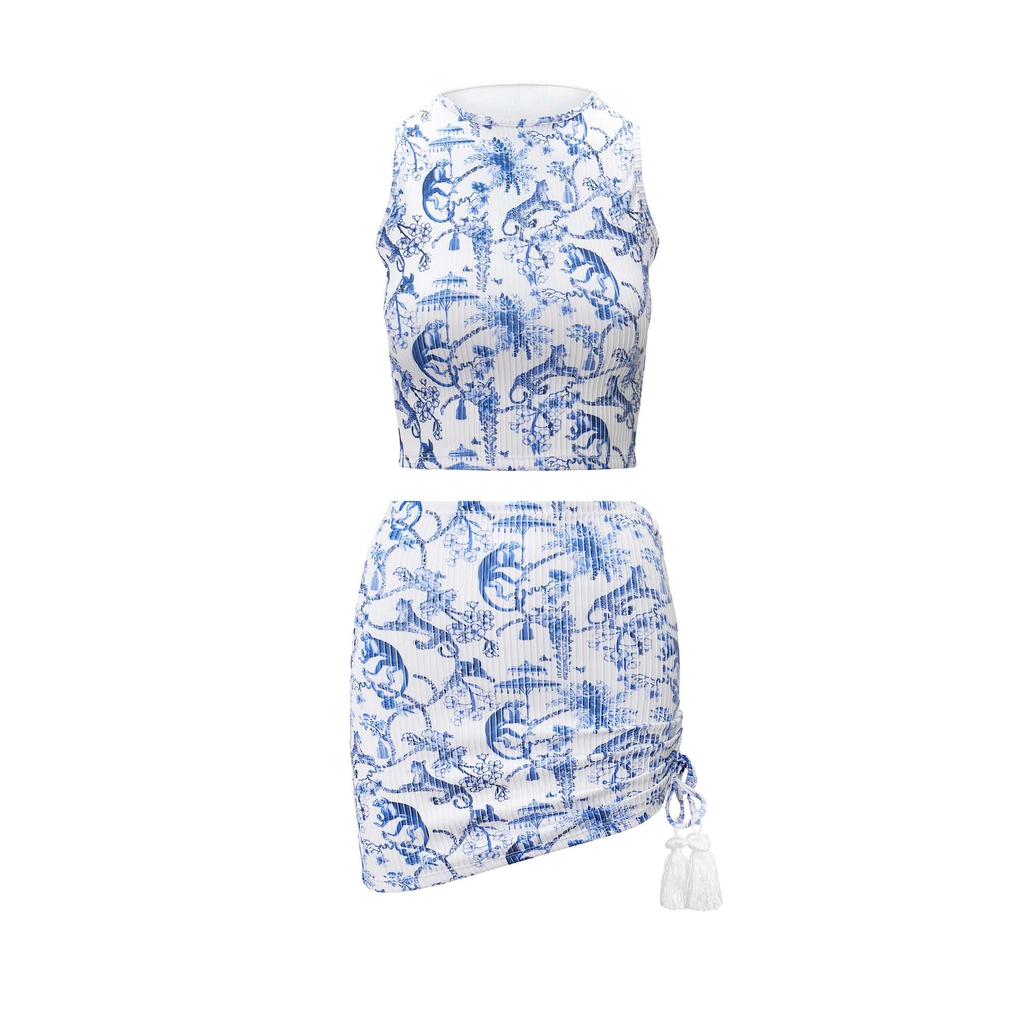 Lauderdale Set (Vintage China) | Akosha Swimwear